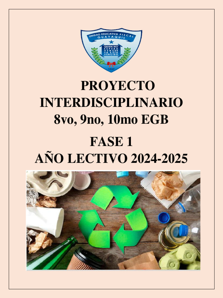 Proyecto Interdisciplinario Egb Primera Fase 2024 | PDF | Papel | Collage