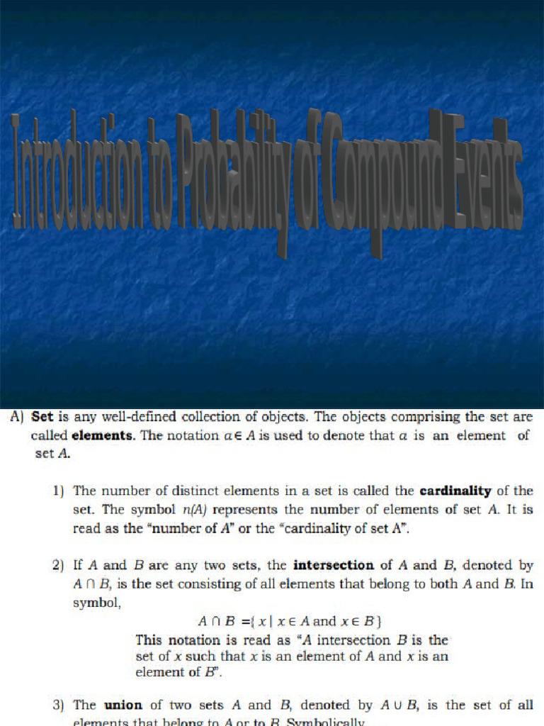 Probability Terms Explained: Experiments & Events | PDF