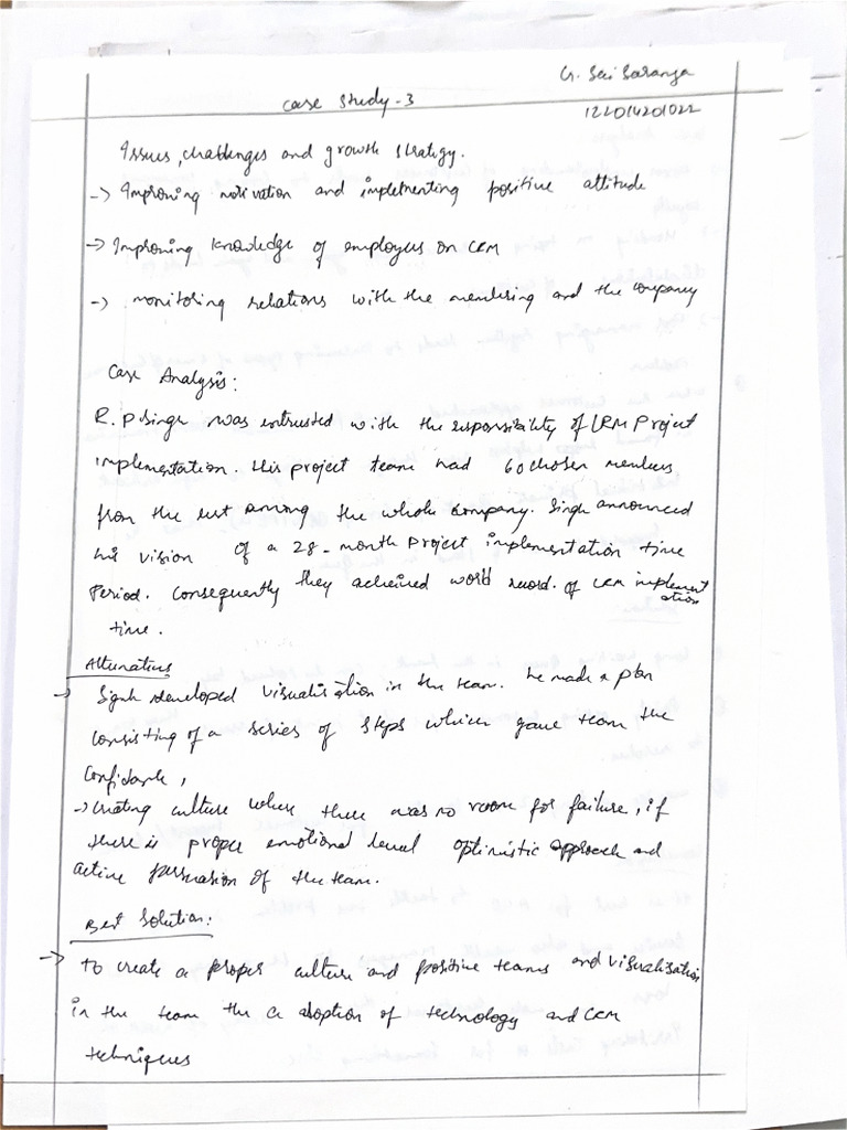 Tata Steel Case Study 3 | PDF