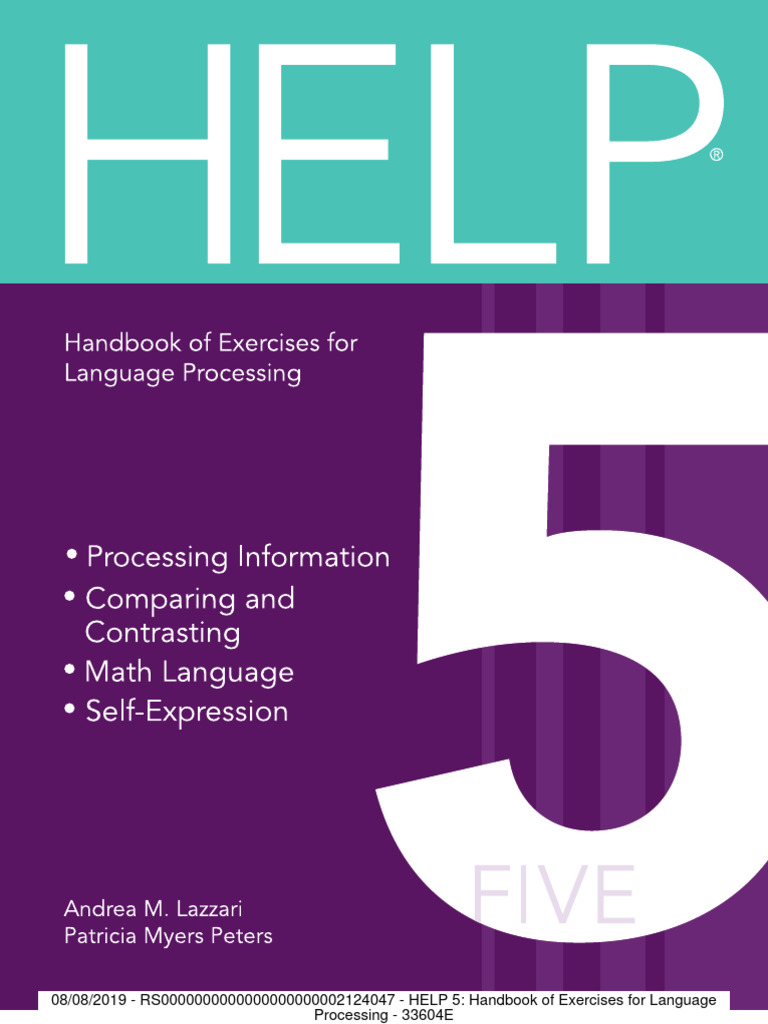 H.E.L.P Book 5 Handbook of Exercises For Language Processing | PDF ...
