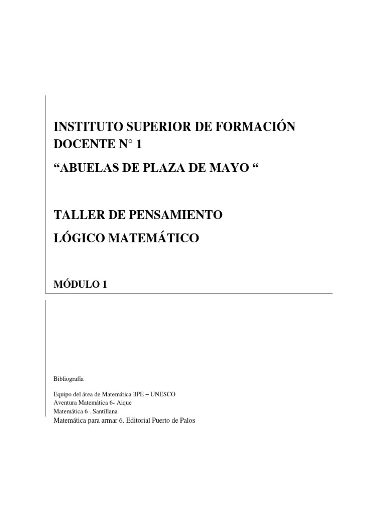 M-Dulo 1 | PDF | División (Matemáticas) | Sustracción