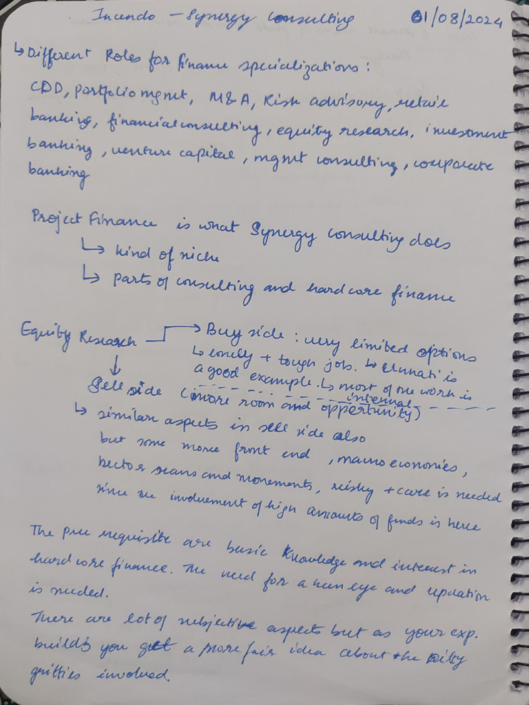 Synergy Consulting - Notes | PDF