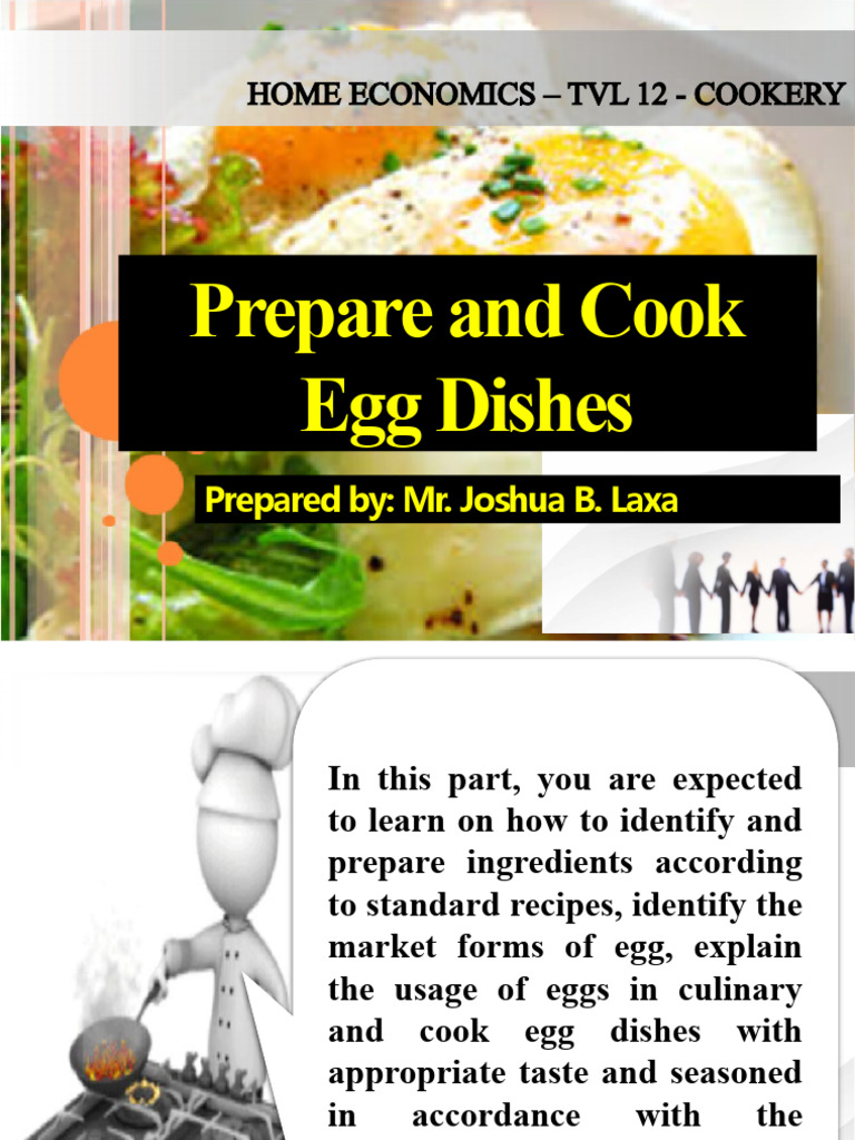 Lesson 8 - Prepare Egg Dishes | PDF | Foam | Meringue