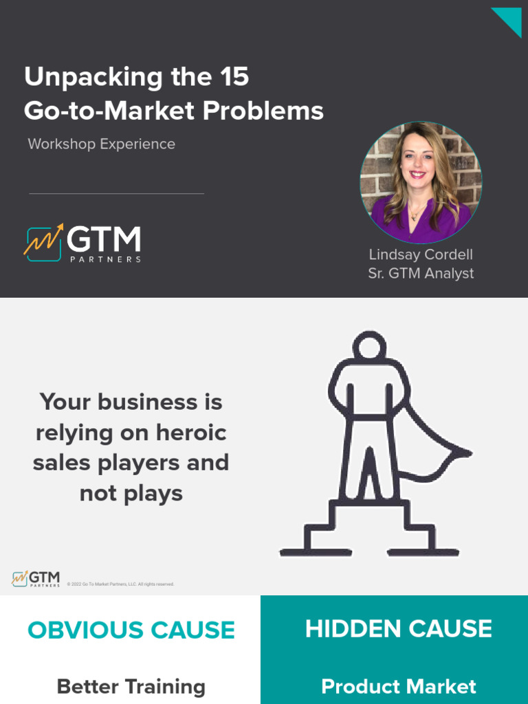 Unpacking The 15 Go-to-Market Problems - ATL 2023 | PDF | Marketing | Brand