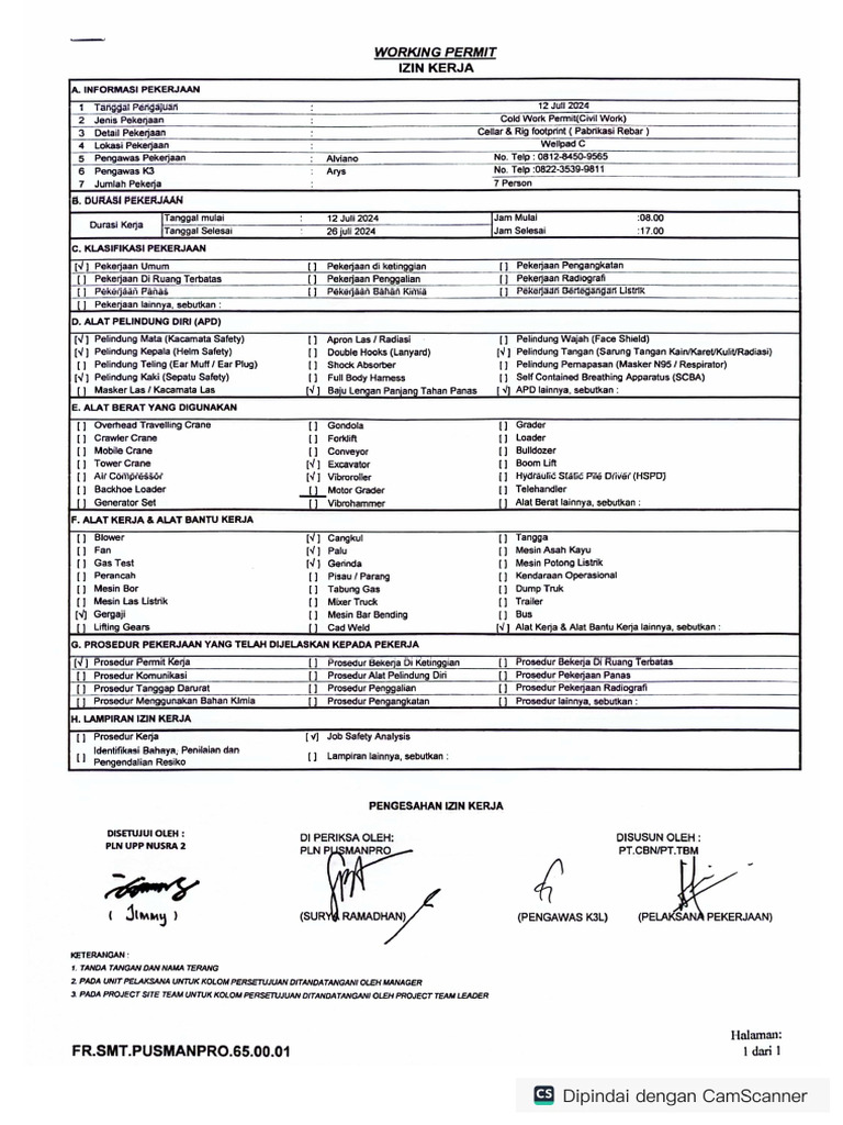 Cellar & Rig Footprint Wellpad C 12-26 Juli 2024 | PDF