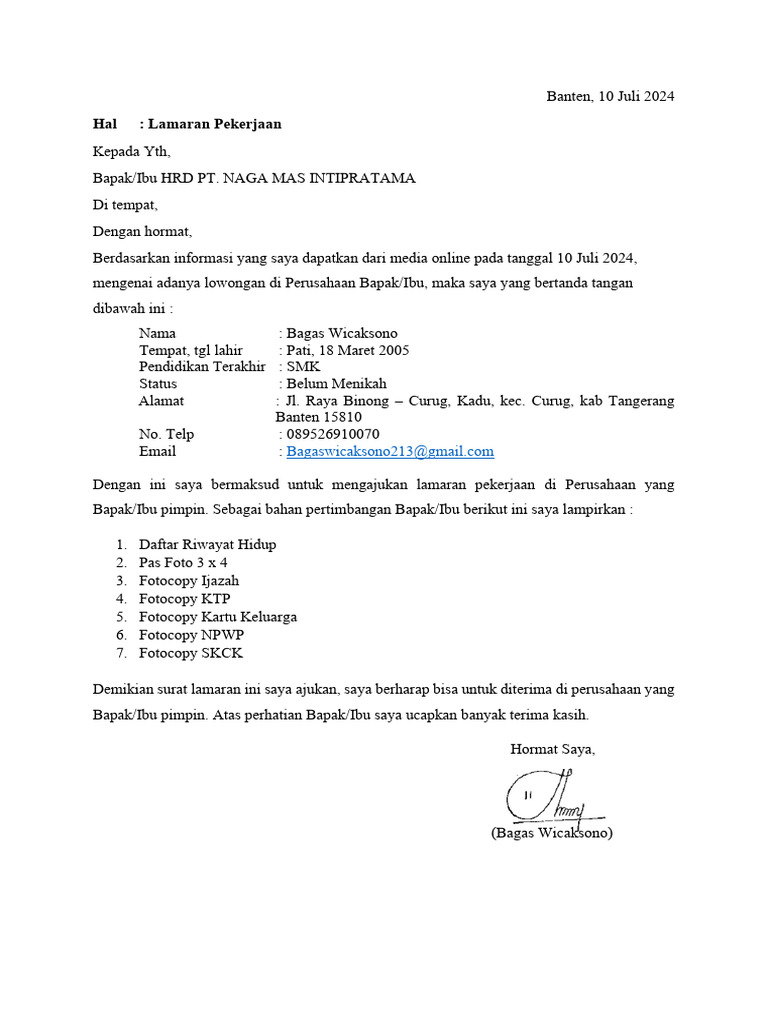 Pt. Naga Mas Intipratama | PDF