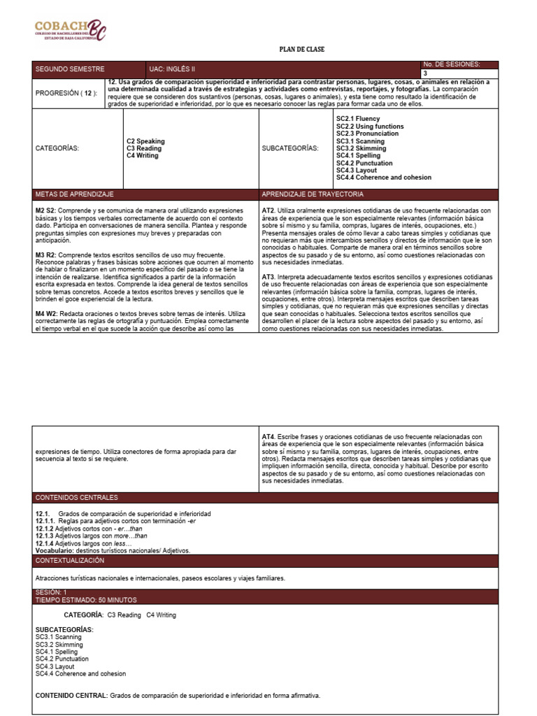 Progresión 12 Ingles | PDF | Comunicación humana | Lingüística
