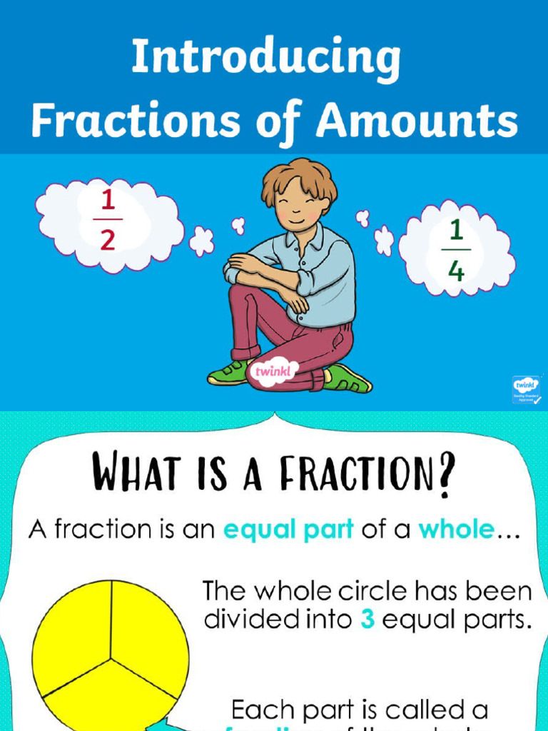 T He 695 Introduction To Fractions of Amounts Powerpoint English - Ver ...