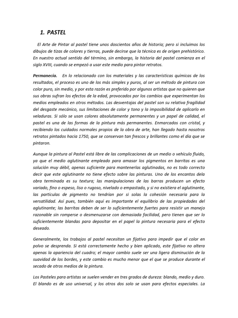 Guía Completa para Pintura al Pastel | PDF | Pinturas | Pastel