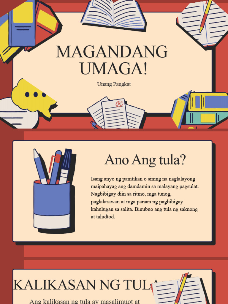 Unang Pangkat Sa Panulaan | PDF