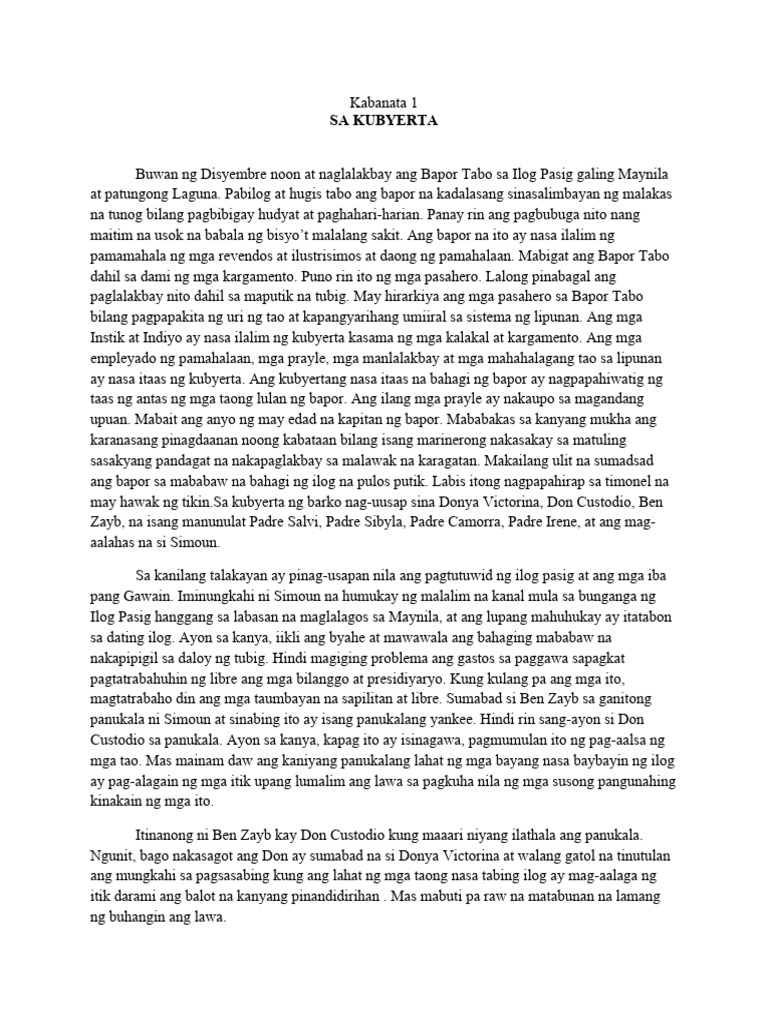 Kabanata 1 | PDF