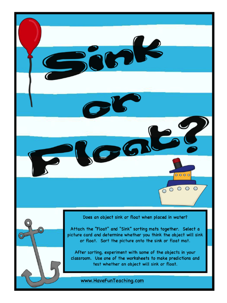 Sink or Float Activity | PDF