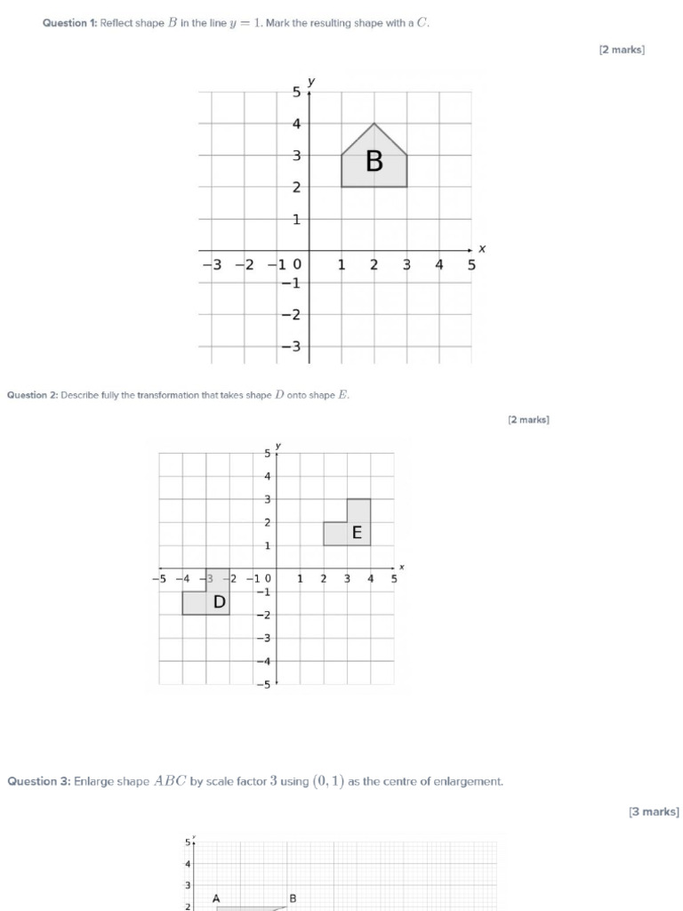 Transformation Exercises | PDF