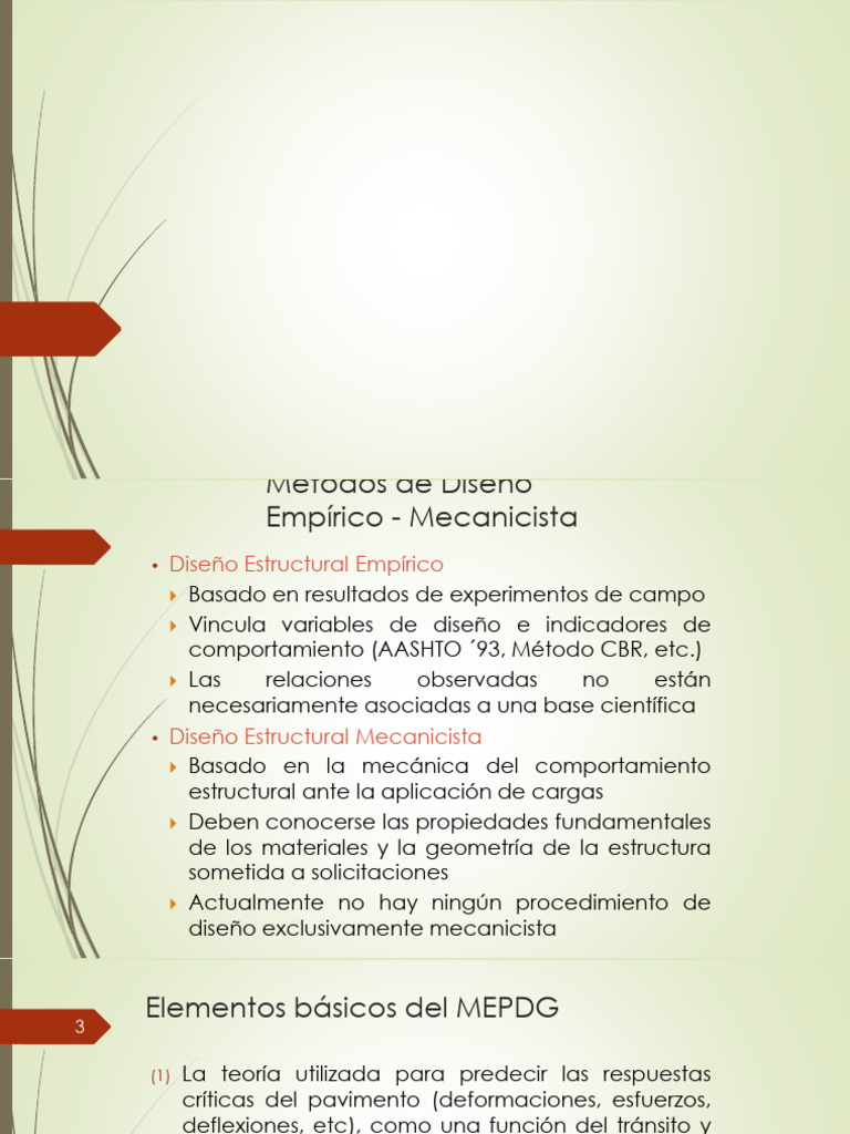 Inspeccion Mepdg-Introduccion | PDF | Diseño | Teoría
