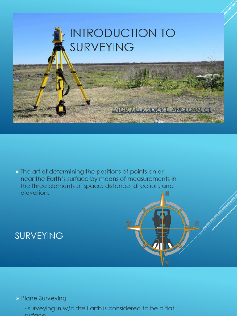 Introduction To Surveying | PDF | Surveying | Accuracy And Precision