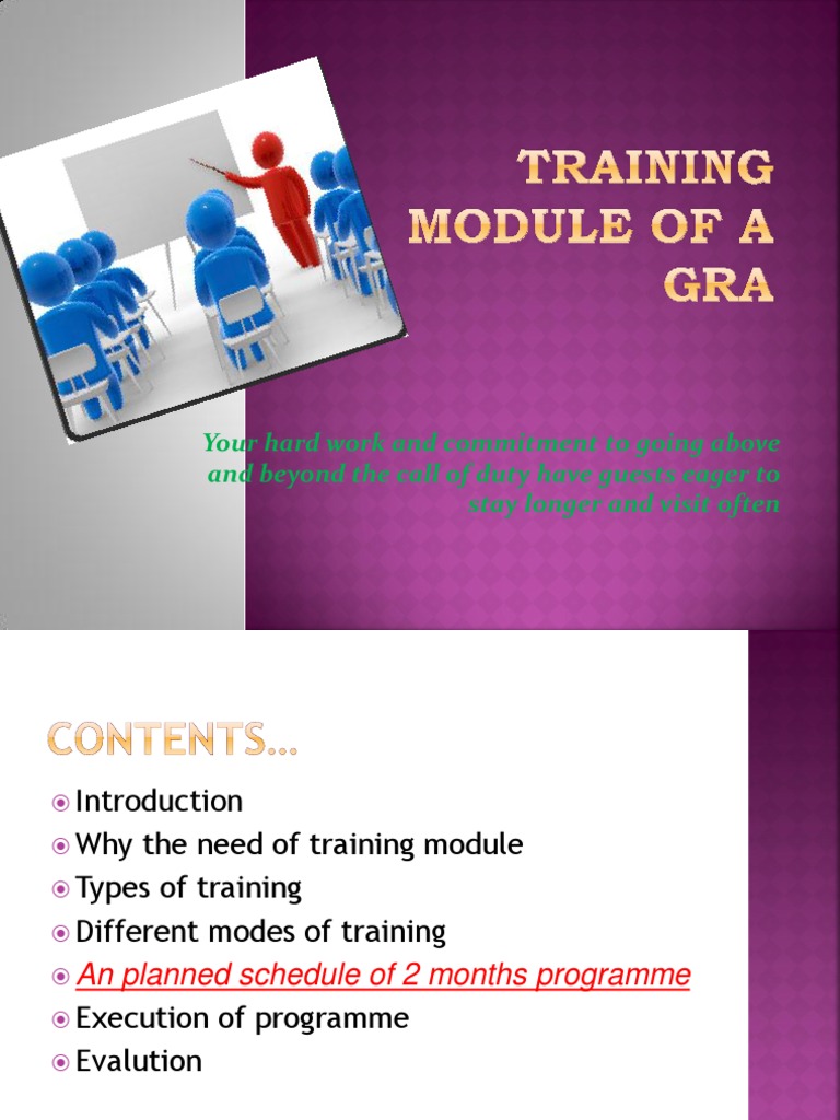 Training Module of A Gra | Download Free PDF | Mentorship | Applied ...