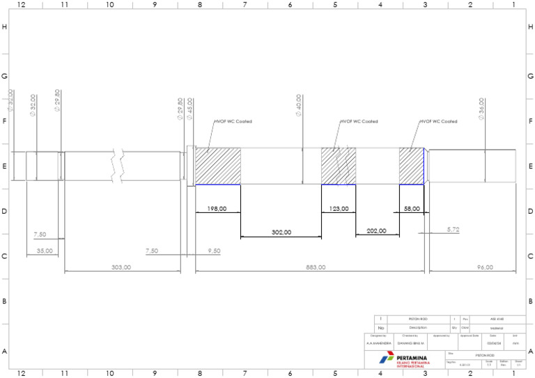 PISTON ROD K-201-01 REV (1) | PDF