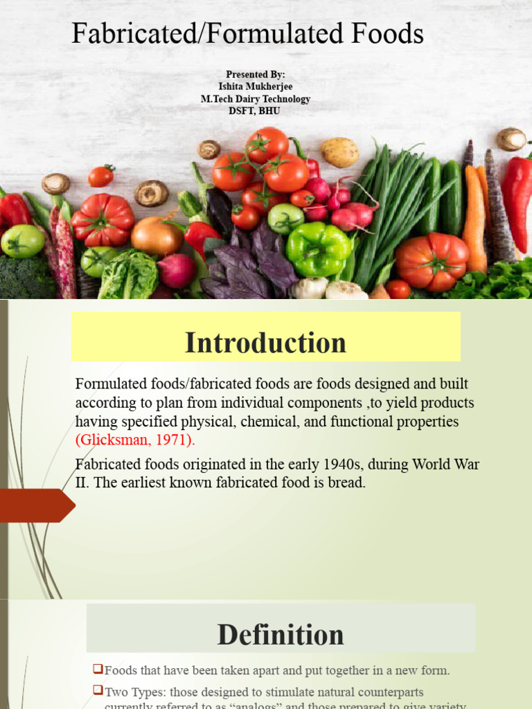 Fabricated Food | PDF | Foods | Soybean