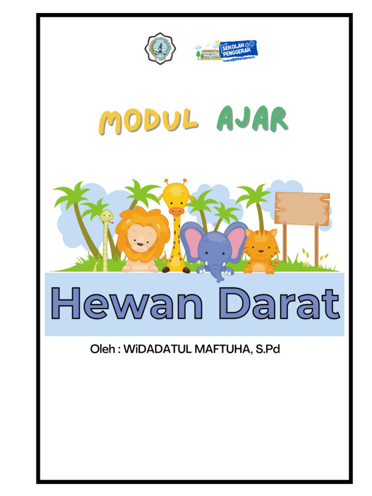 Modul Ajar Hewan Darat untuk TK B1 | PDF | Karier & Perkembangan ...