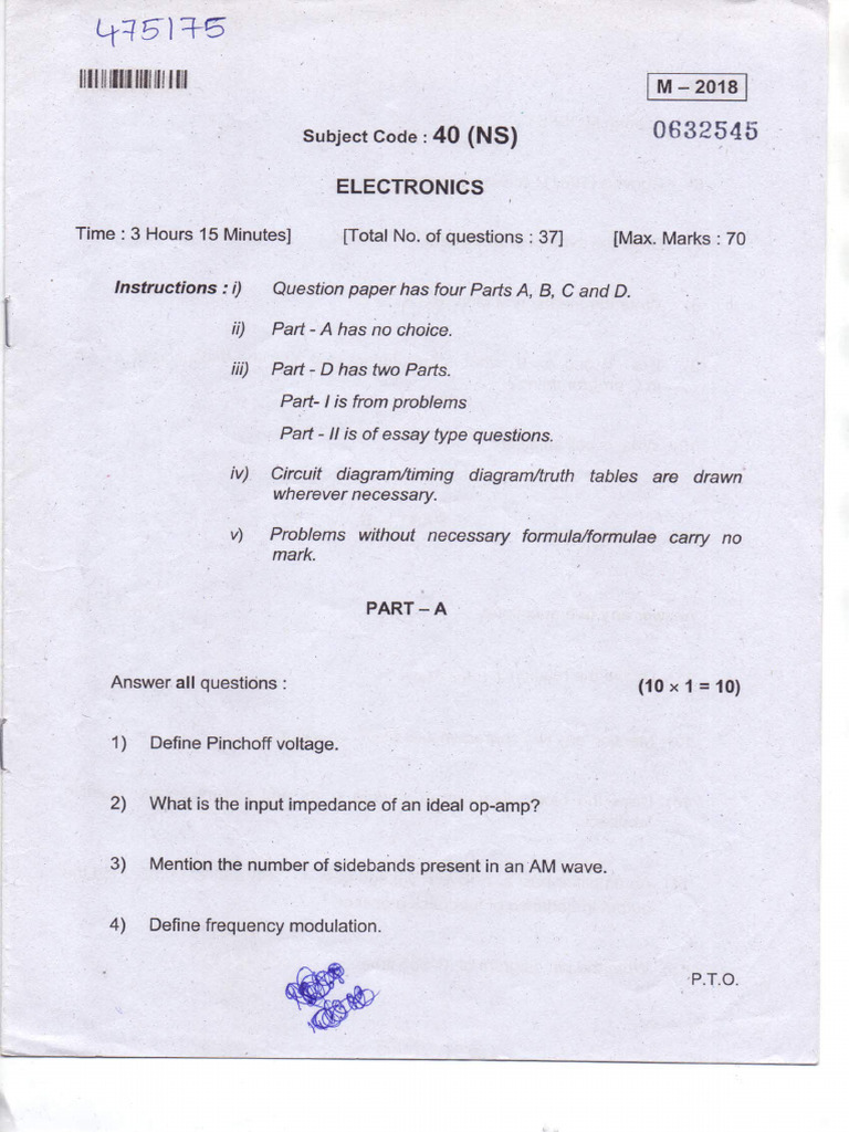 Electronics 2nd Puc | PDF