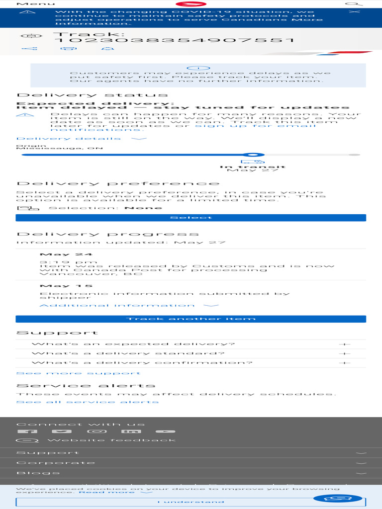 Canada Post - Track A Package by Tracking Number | PDF