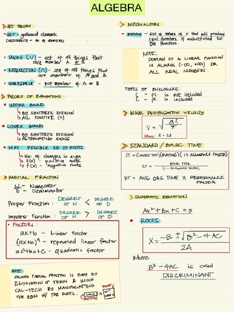 Mste Formulas | PDF