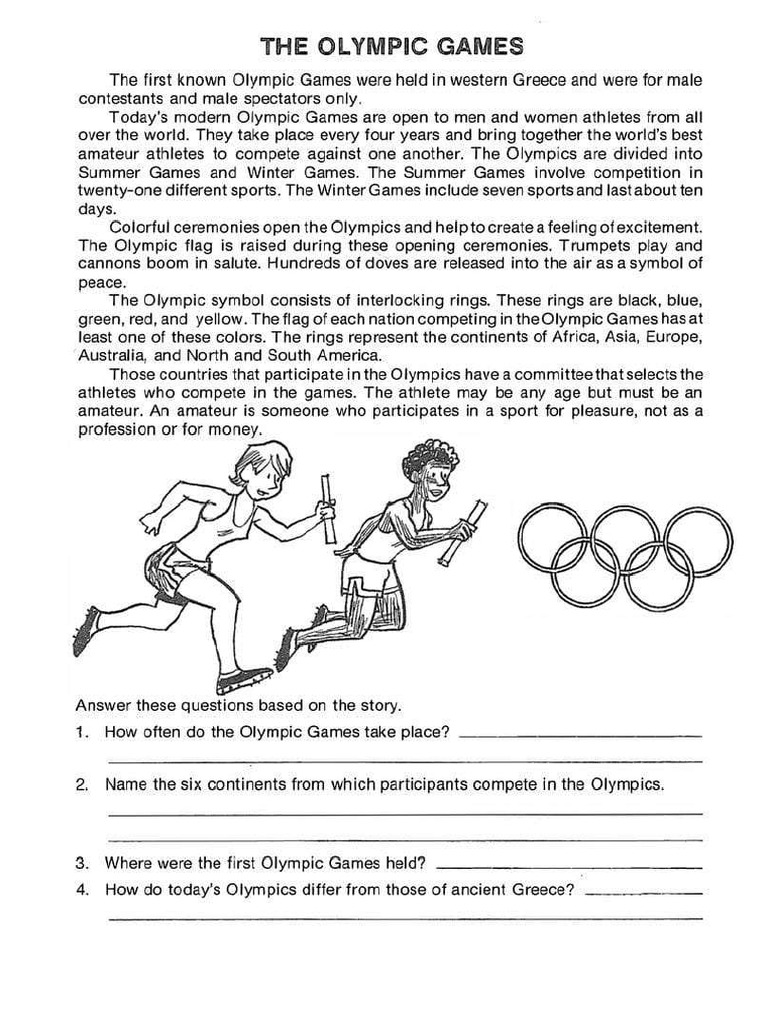 Text - The Olympic Games | PDF