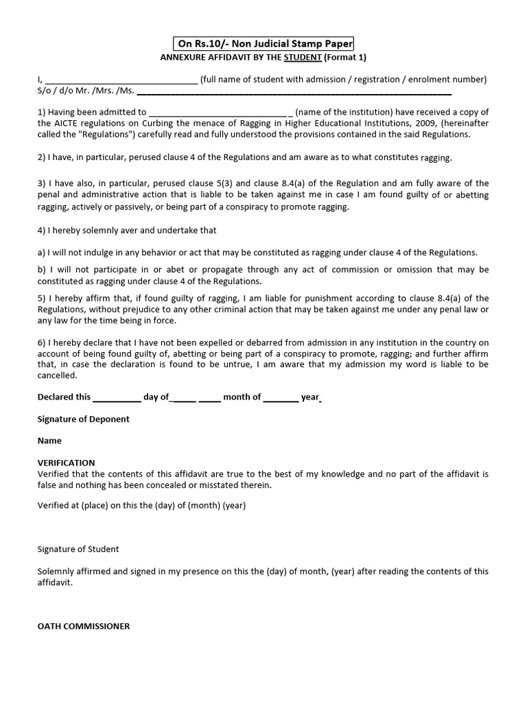 1695805306353antiraging Affidavit | PDF | Affidavit | Civil Law (Common ...