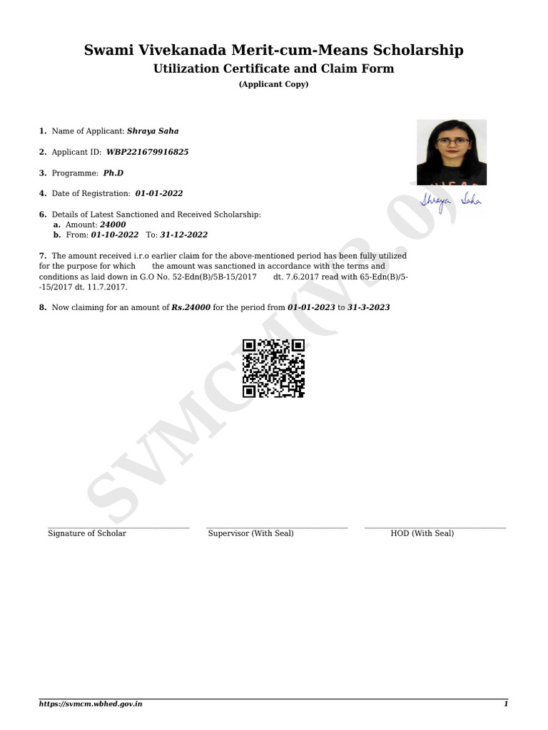 UC Claim Certificate Renewal-5 | PDF