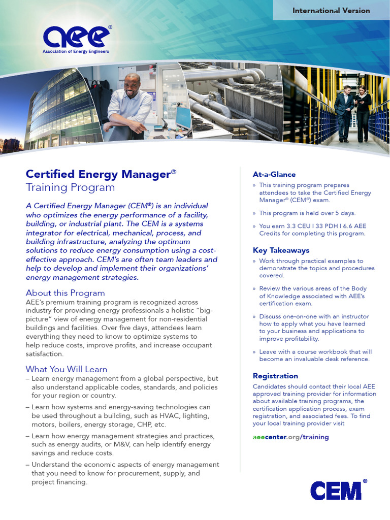 Aee Cem Brochure 2024 | PDF | Steam | Cogeneration