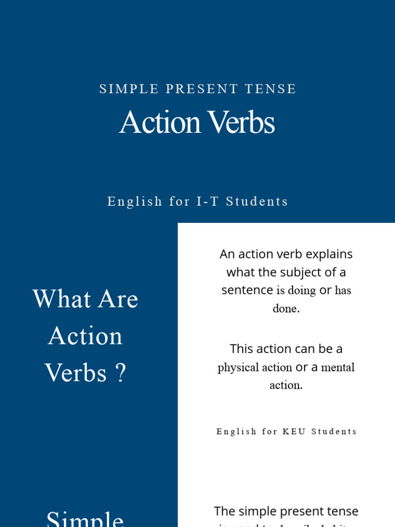 Simple Present Tense PowerPoint | PDF | English Language | Language ...