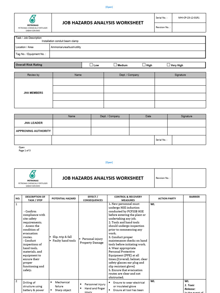 Rectification Work For Revamp 2 0 Excavation And Backfilling Pdf Personal Protective