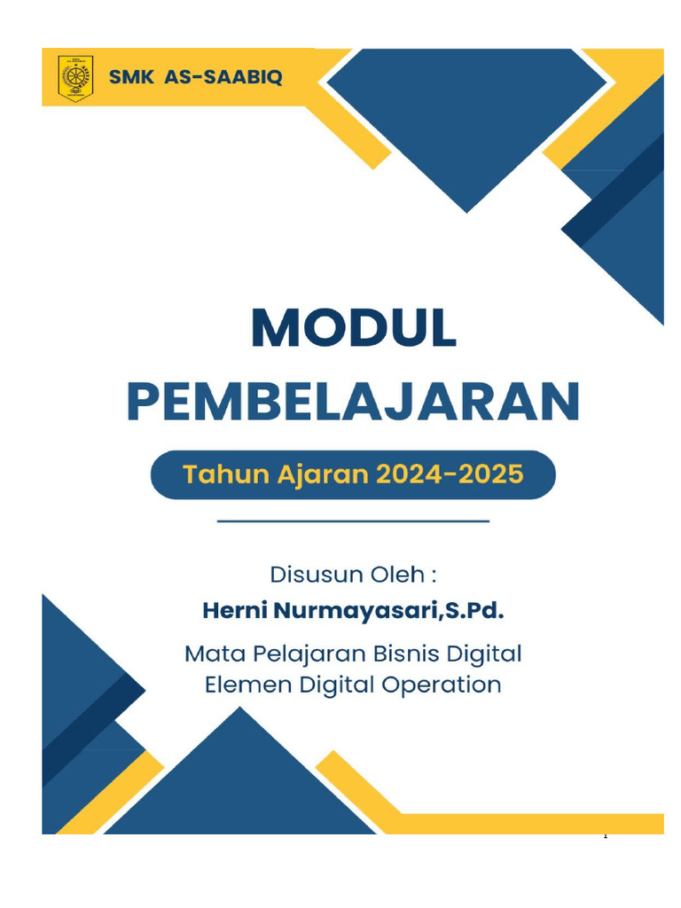Modul Ajar Digital Operation Bisnis Online | PDF | Karier & Perkembangan