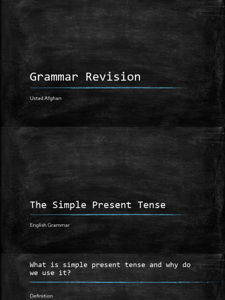Simple Present Tense-1 | PDF | Verb | Noun