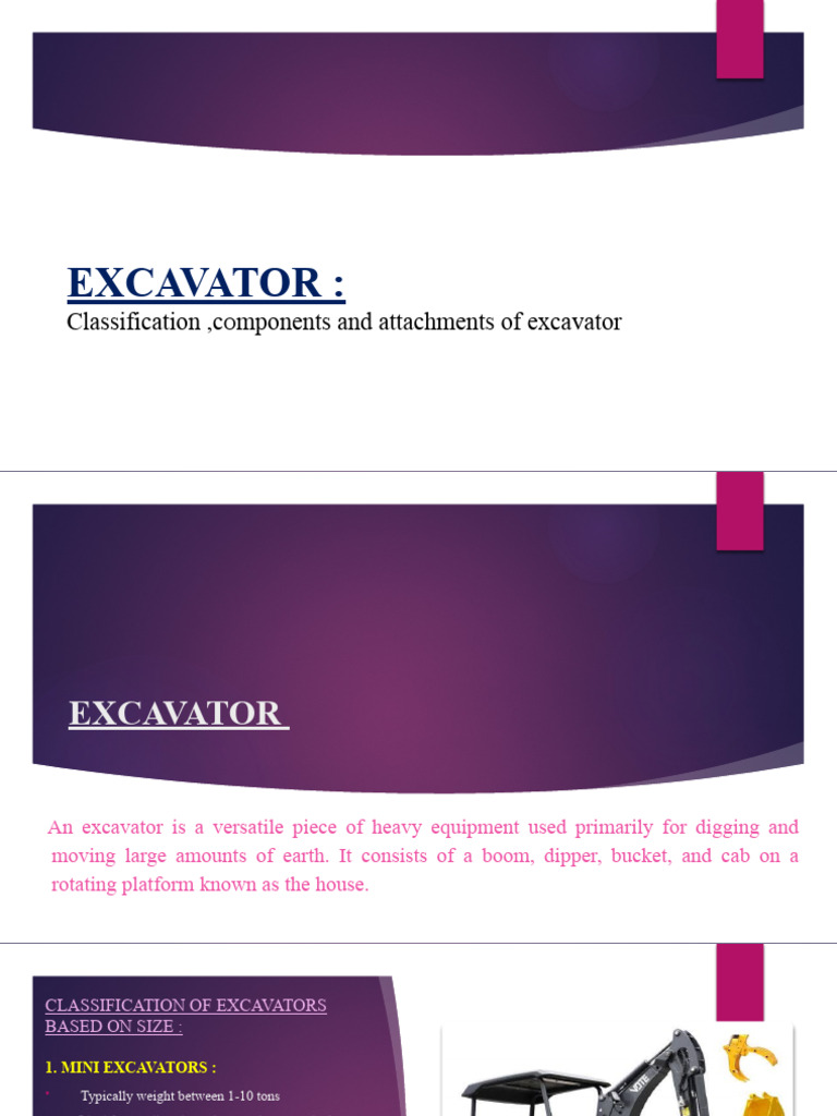 Excavator Pdf Construction Equipment Industrial Equipment