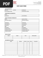 Tenant Information Sheet Form | PDF