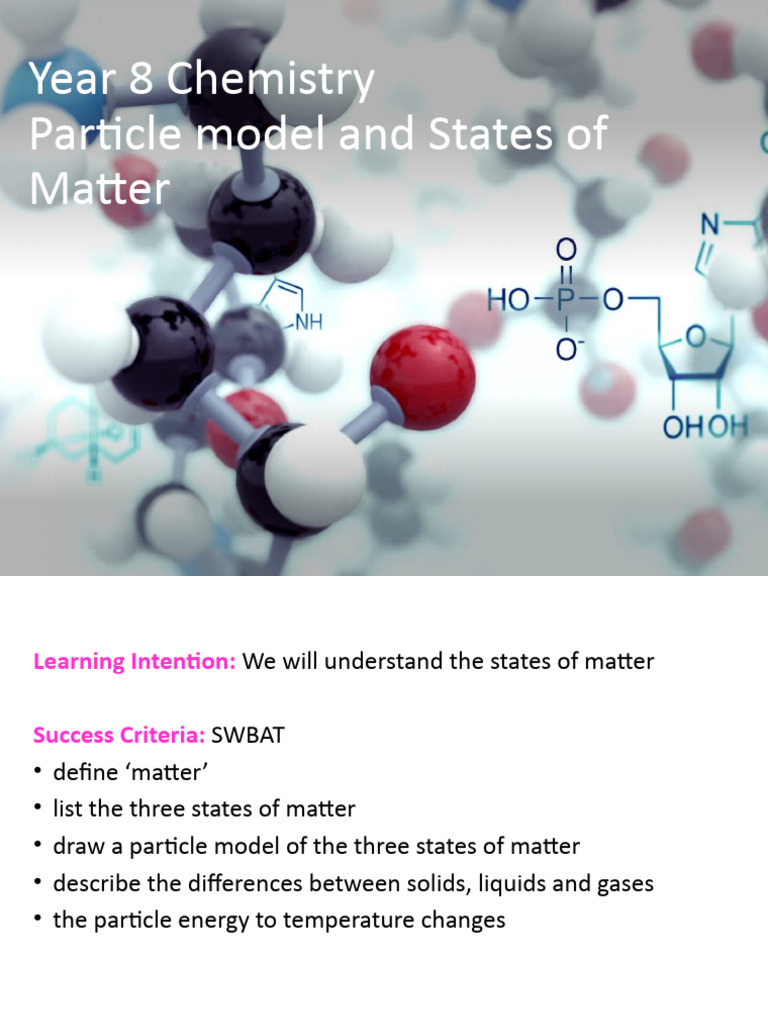L2 - Practicle Model and States of Matter | PDF | Gases | Liquids