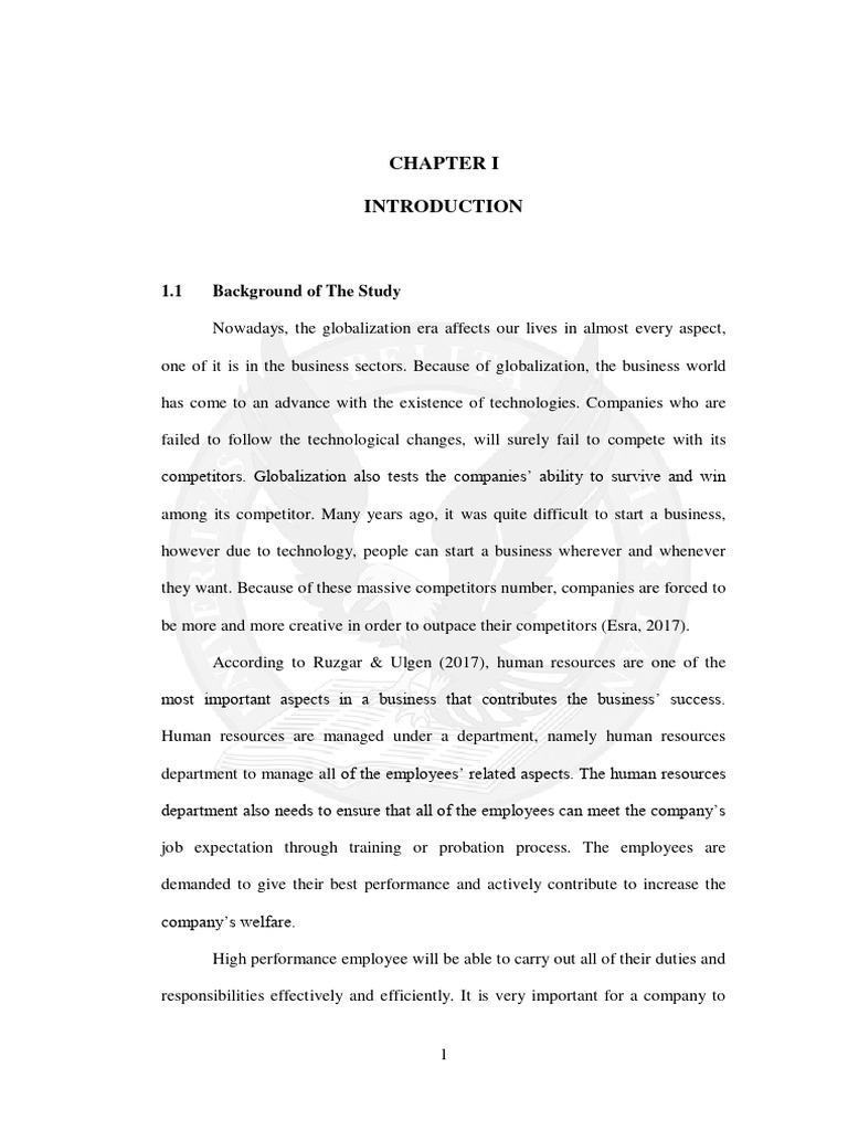 Chapter1 | PDF | Job Satisfaction | Human Resources