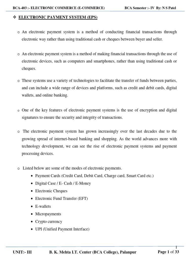 403 - E-Comm Unit-III | PDF | Credit Card | Cybercrime