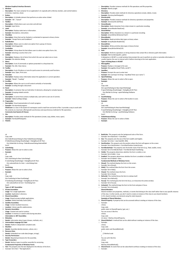 Vbnet | PDF | Computer File | Parameter (Computer Programming)