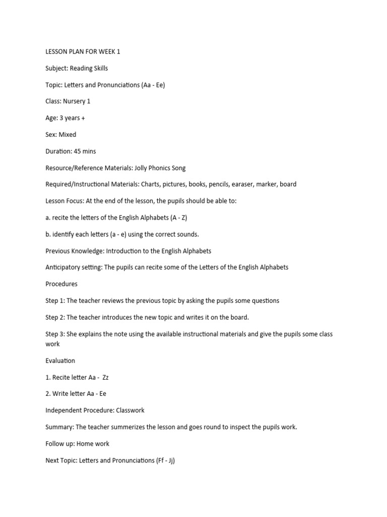 LESSON PLAN FOR-WPS Office | PDF