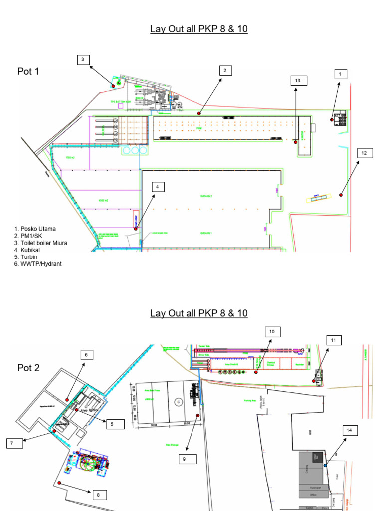 Layout Titik Amano Kontrol Security | PDF