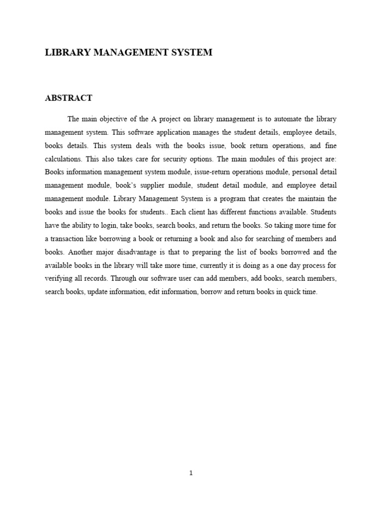 Full Document - Library Management System | PDF | Php | Angular Js