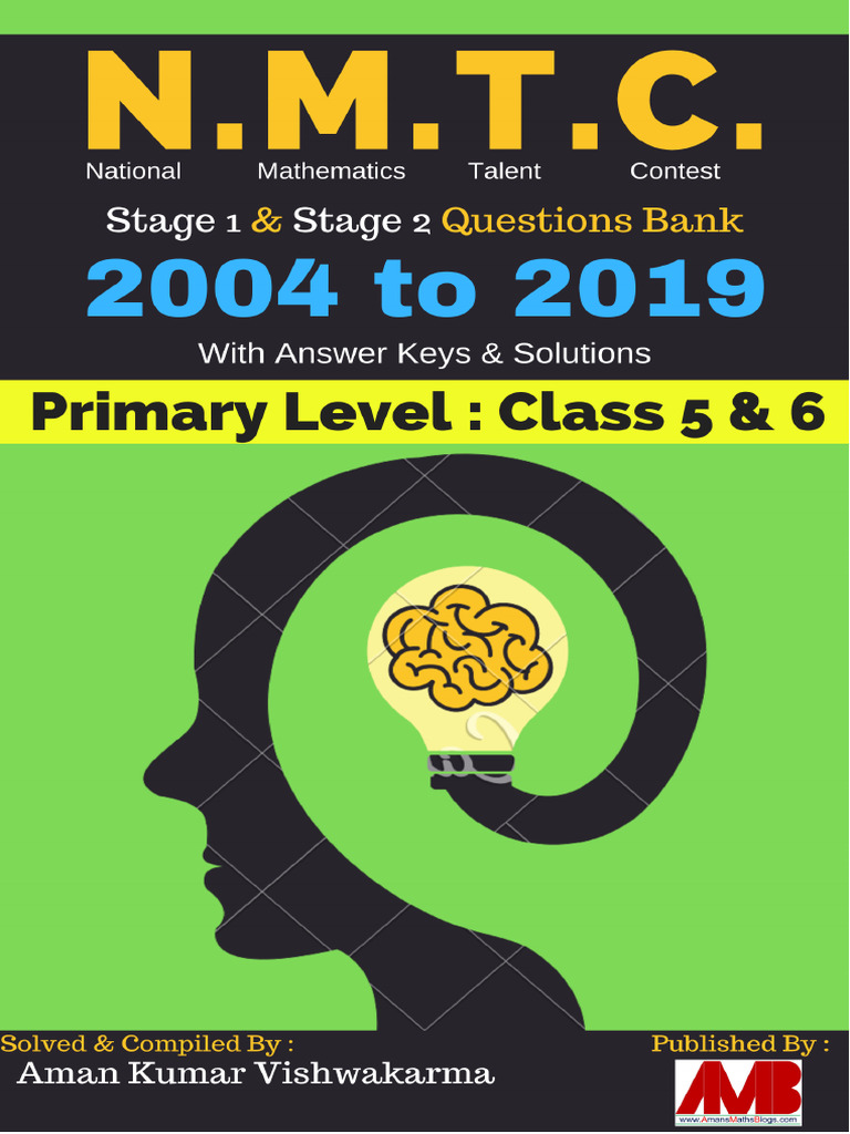 NMTC 2004 To 2019 Class 5 and 6 Previous Year Questions | PDF ...