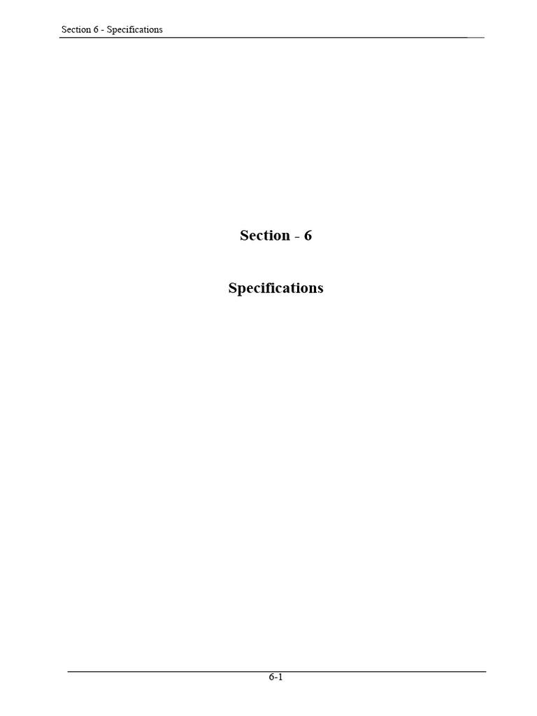 Contract Technical Specifications Overview | PDF | Surveying ...