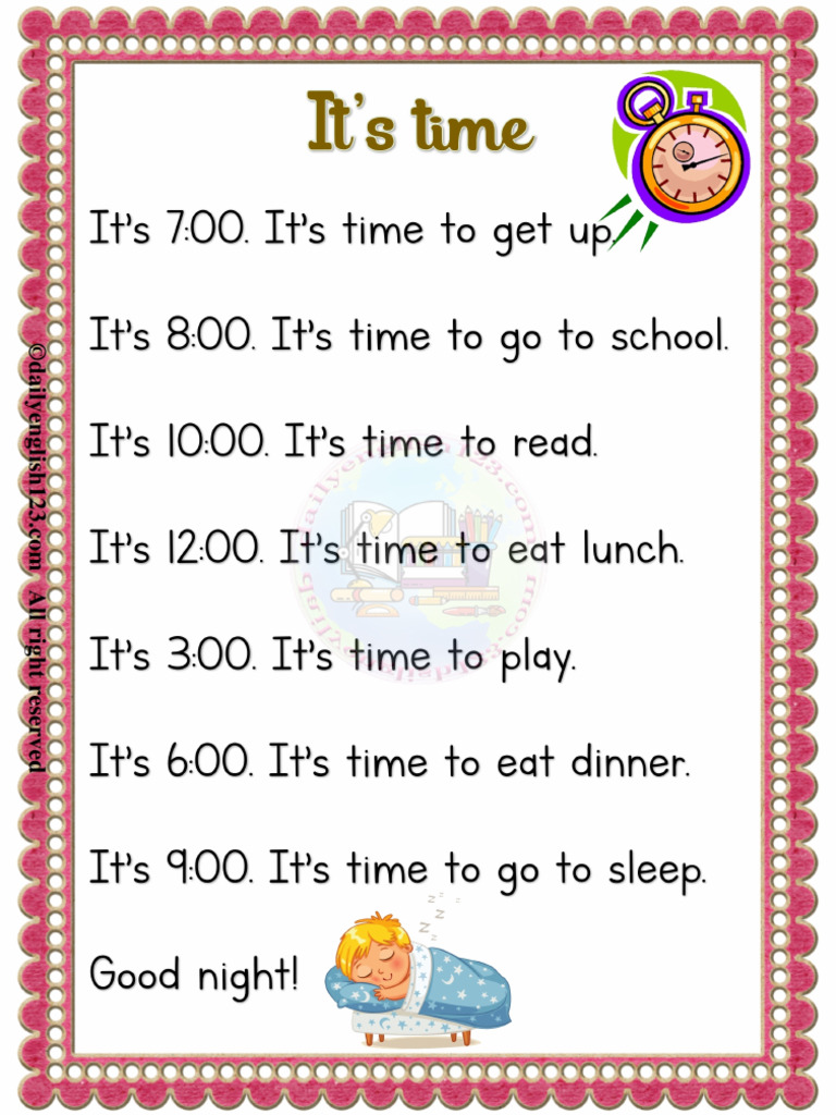Easy Reading For Kids - 001 | PDF