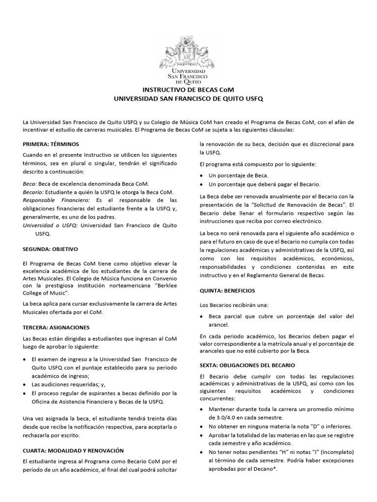Instructivo Beca Com | PDF