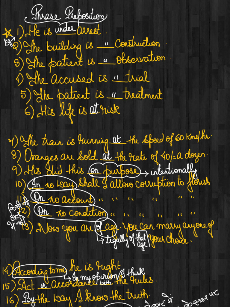 Preposition Class 02 Hand Written 20240409053743 | PDF