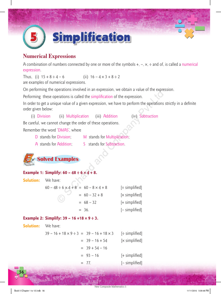 g4 Bodmas Rule | PDF | Bracket | Mathematics