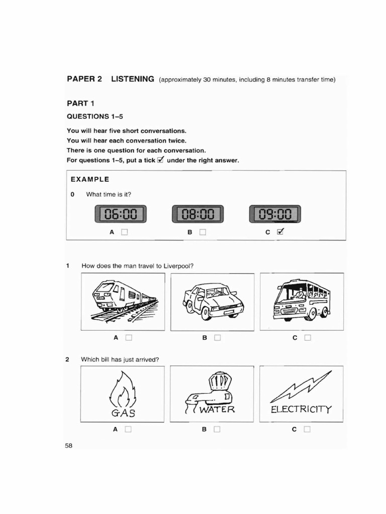 Cambridge-Ket-1 - Test 3-L-S | PDF